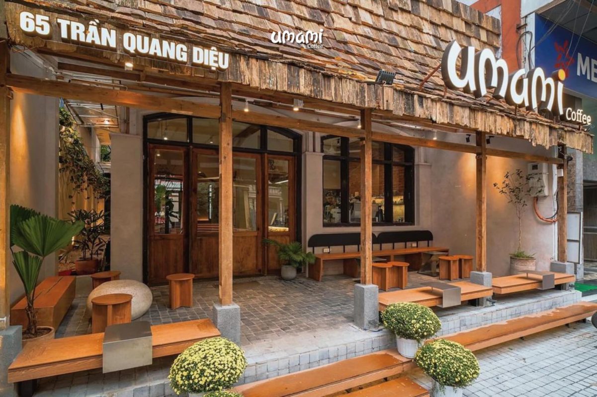Thiết kế quán coffee UMAMI Trần Quang Diệu - shop bàn ghế nhà hàng